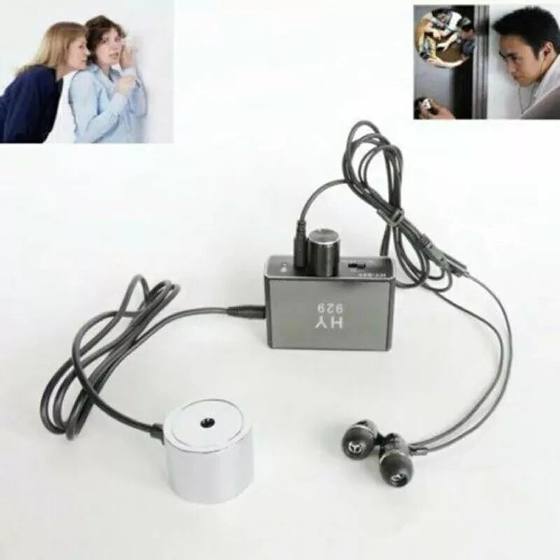 Wall Audio microphone Highly Sensitive Voice bug/ear listen through bug ...