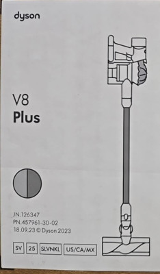 Dyson V8 Plus Cordless Vacuum, Silver/Nickel Open Box - Tested, Free ...