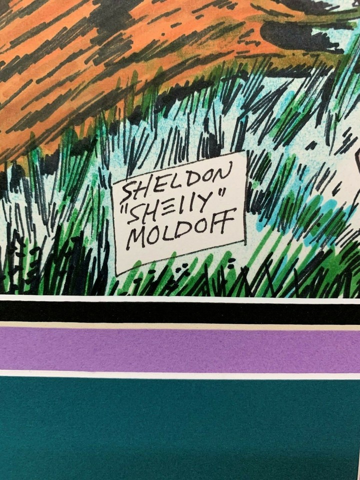 Original art by SHELDON MOLDOFF signed, Green Lantern, Hawkman, Solomon ...