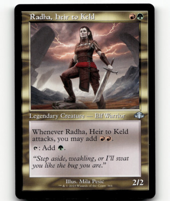 MTG Radha, Heir to Keld (Retro Frame) Regular Dominaria Remastered ...