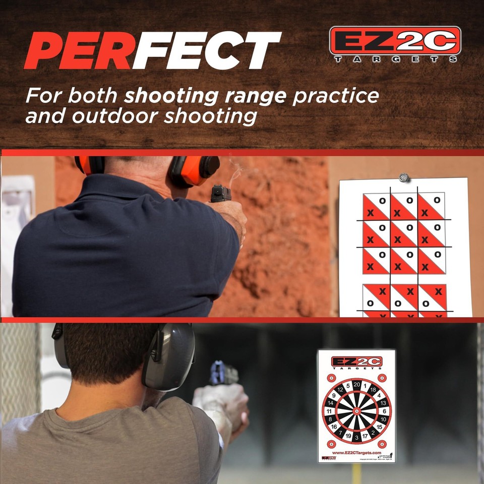 120 EZ2C Targets: 5 Game Style Paper Targets Bundle Pack Fun Games 11 ...