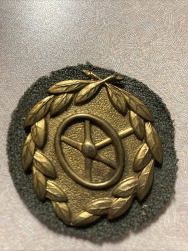 ORIGINAL German WW2 Drivers Badge. Bronze/brass Color | eBay
