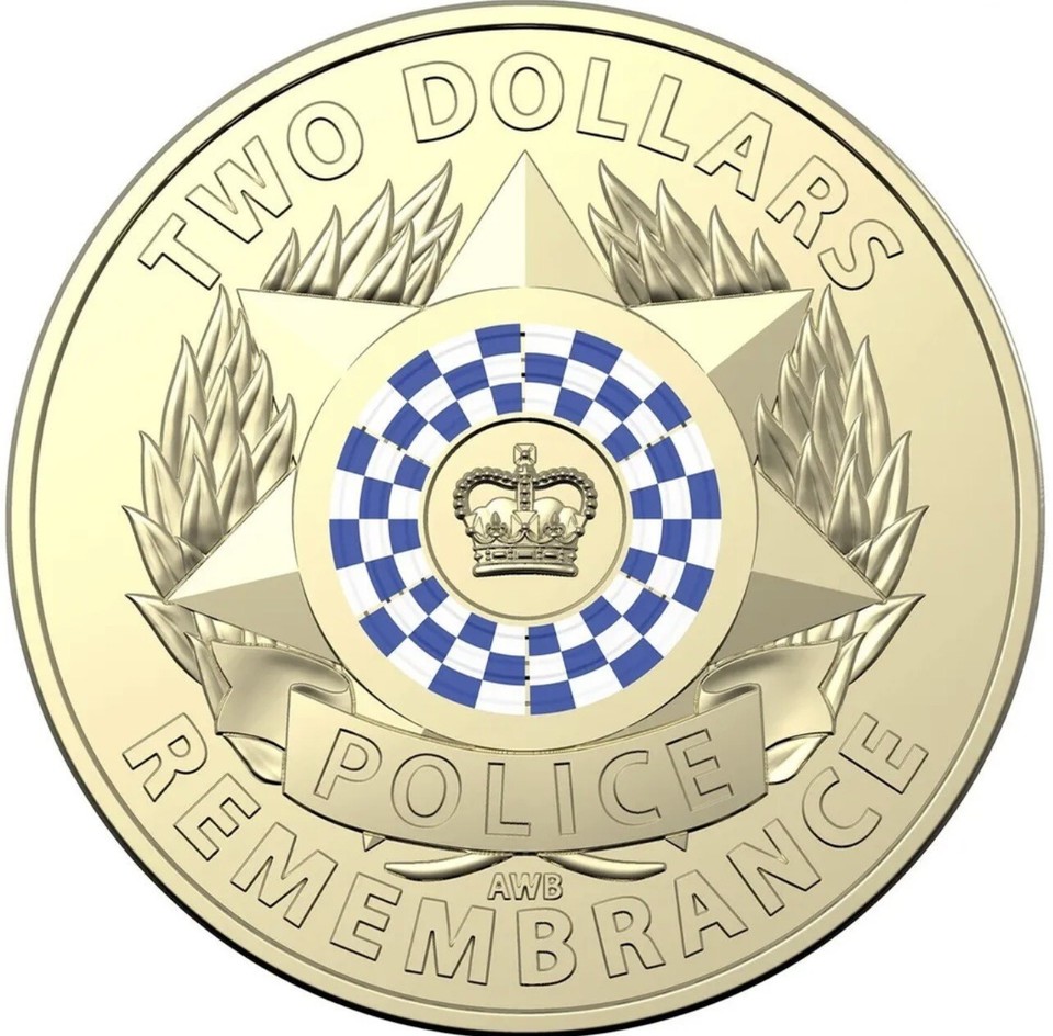 2019 $2 TWO DOLLAR Police Remembrance coloured RAM Roll | eBay Australia