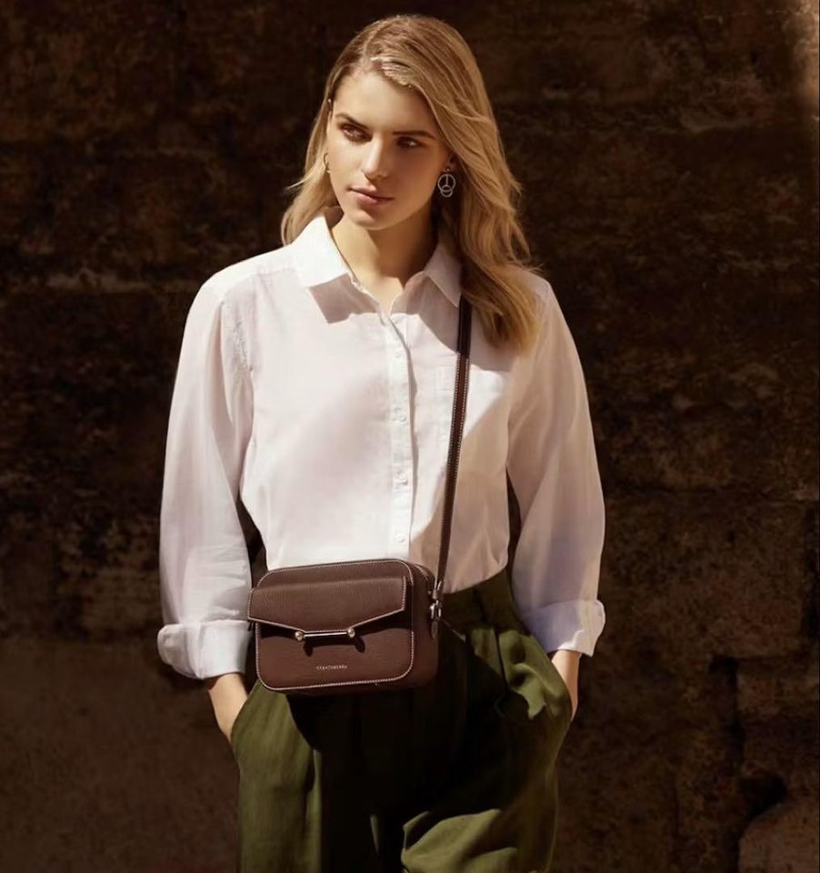 STRATHBERRY Mosaic Camera Bag Black Leather Shoulder Bag Spain Good ...