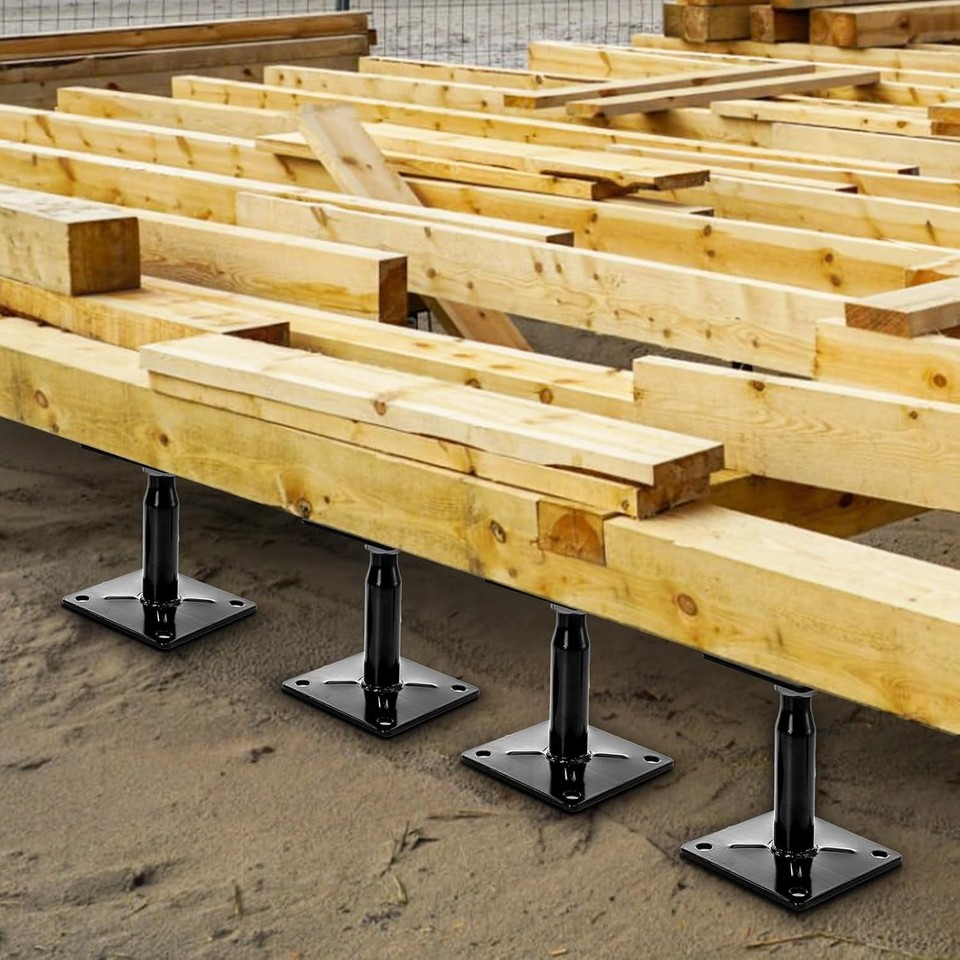 4 Pack House Jacks for Leveling Adjustable Floor Jack Post Floor Jack ...