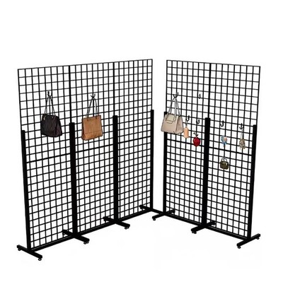 Metal Stand Gridwall Display Sturdy Metel Wire Merchandiser Rack Floor ...