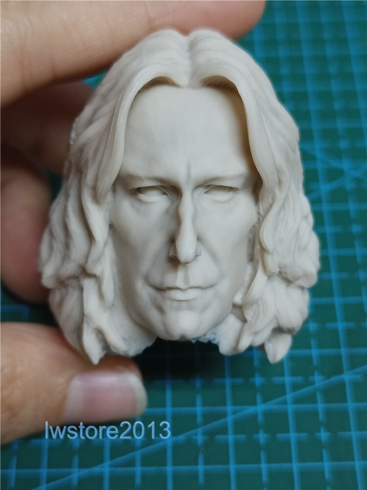 1:12 Severus Snape Alan Rickman Head Sculpt For 6" Male Action Figure ...