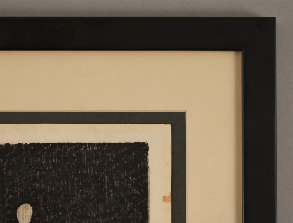 1960 KIYOSHI SAITO Mid-Century Modern Japanese Woodblock Print NOTRE ...