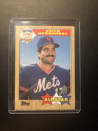 1987 Topps #595 Keith Hernandez ALL-STAR mint condition rare misprint ...