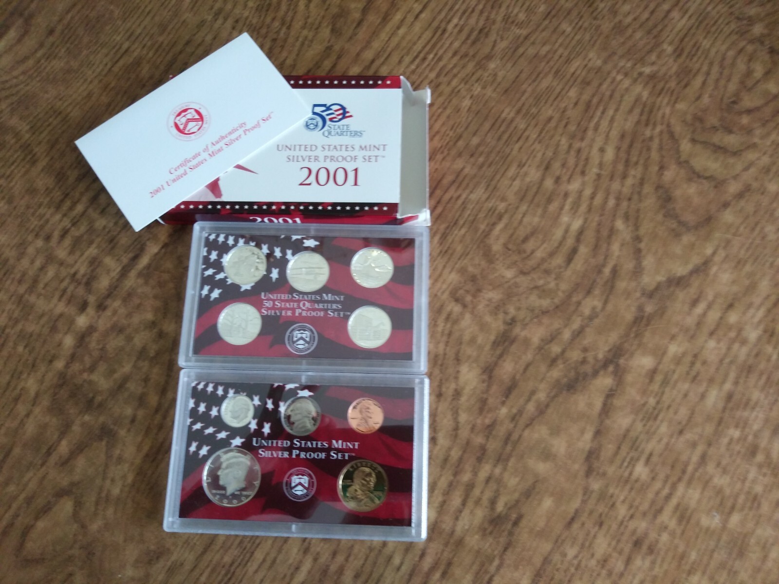 United States Mint 2001 Silver Proof Set Complete Box & COA | eBay
