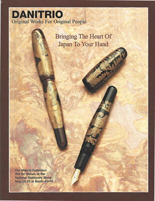 Danitrio Maki-E Collection Fountain Pen Print Ad, Dani Writing Pens ...