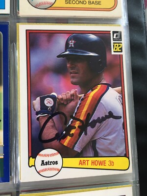 3 Different Art Howe Autographed Baseball Cards | eBay