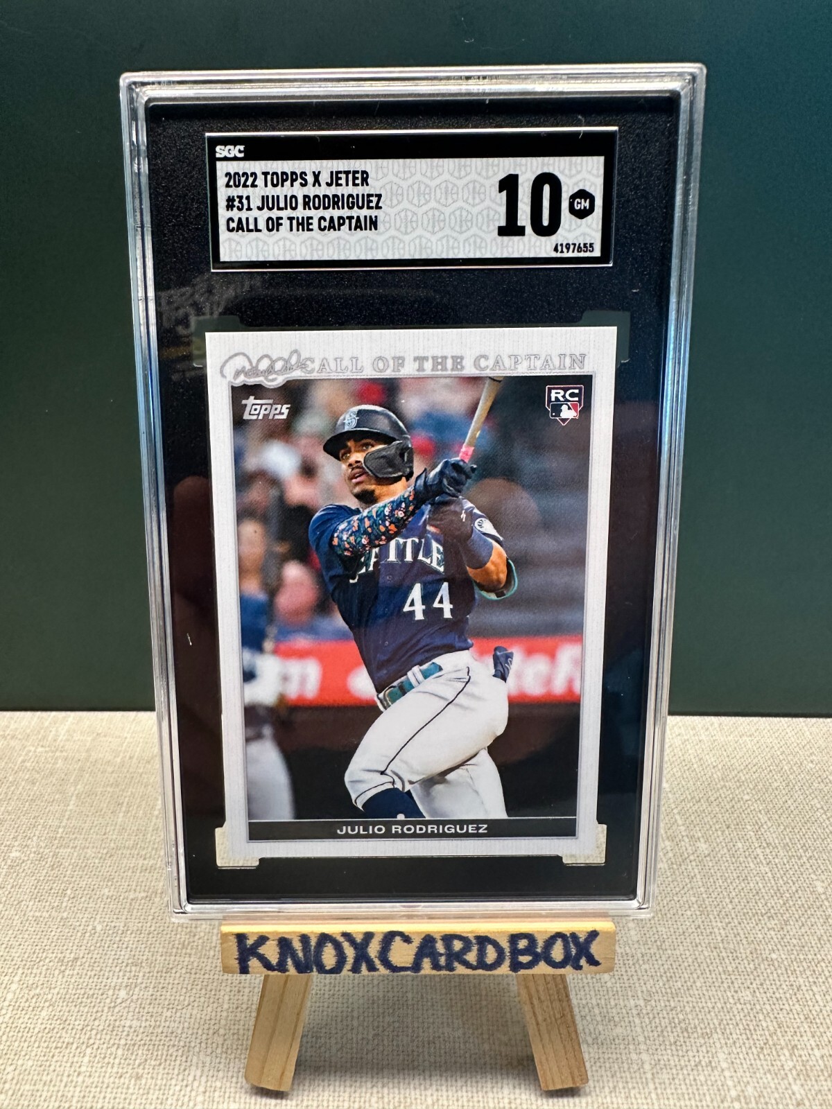 2022 Topps Derek Jeter Call of the Captain - #31 Julio Rodriguez (RC ...