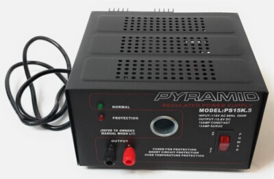 PYRAMID 10 Amp 13.8V Power Supply W/Cig Lighter PS15K.5 New in Box | eBay