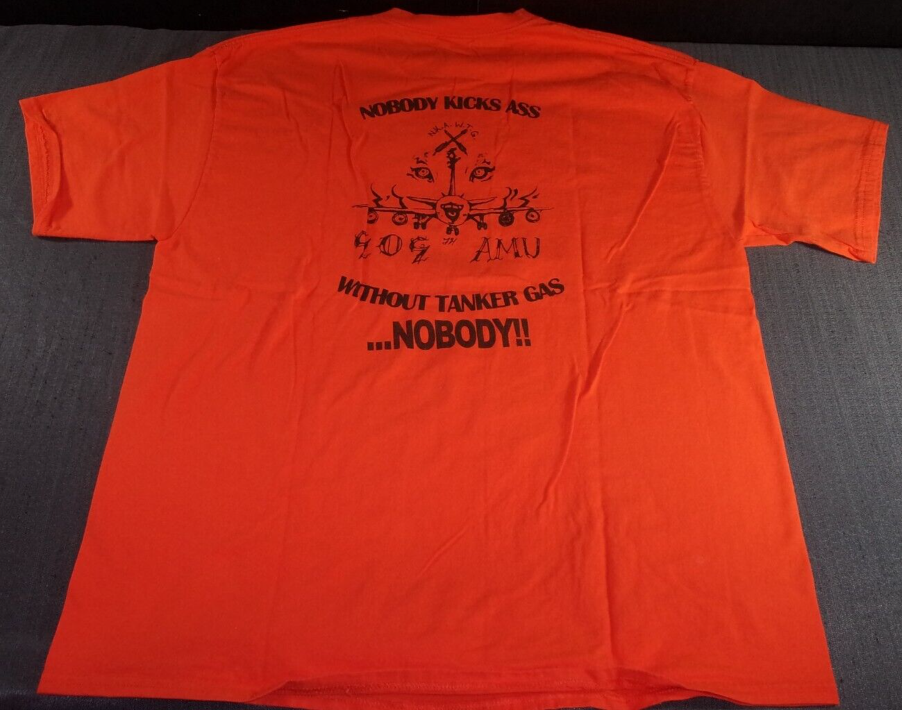 DISCONTINUED 718th AIRCRAFT MAINTENANCE SQUADRON AMXS ORANGE UNIT SHIRT ...