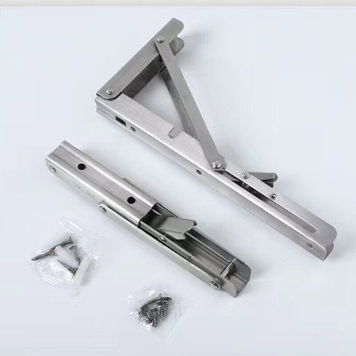 12" Shelf Bracket, 90 Degree, Stainless Steel Folding Angle Supports ...
