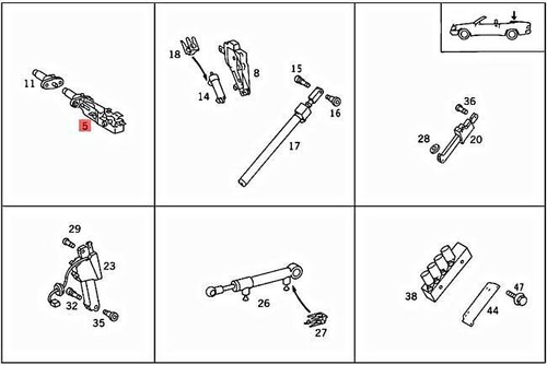 Genuine MERCEDES A124 A208 CABRIOLET A124 Closure 1247700426 | eBay