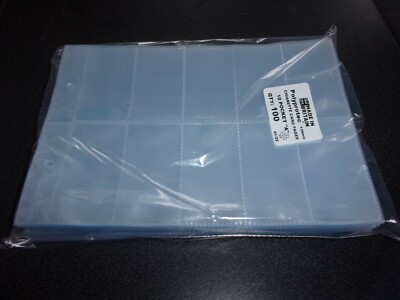 POLYPROTEC 10 POCKET PLASTIC SLEEVES FOR GLEN & 2 RING CIGARETTE CARD ...