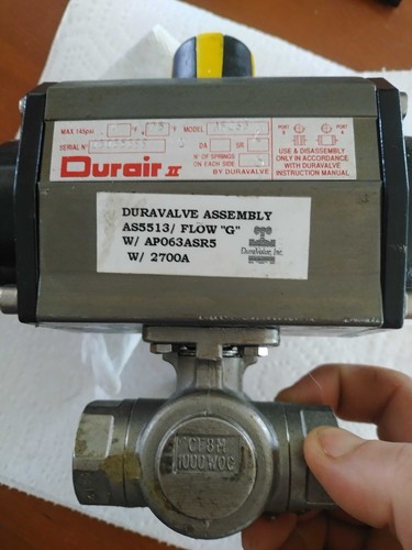 USED Durair II Duravalve AP063 N Pneumatic Actuator Valve | eBay