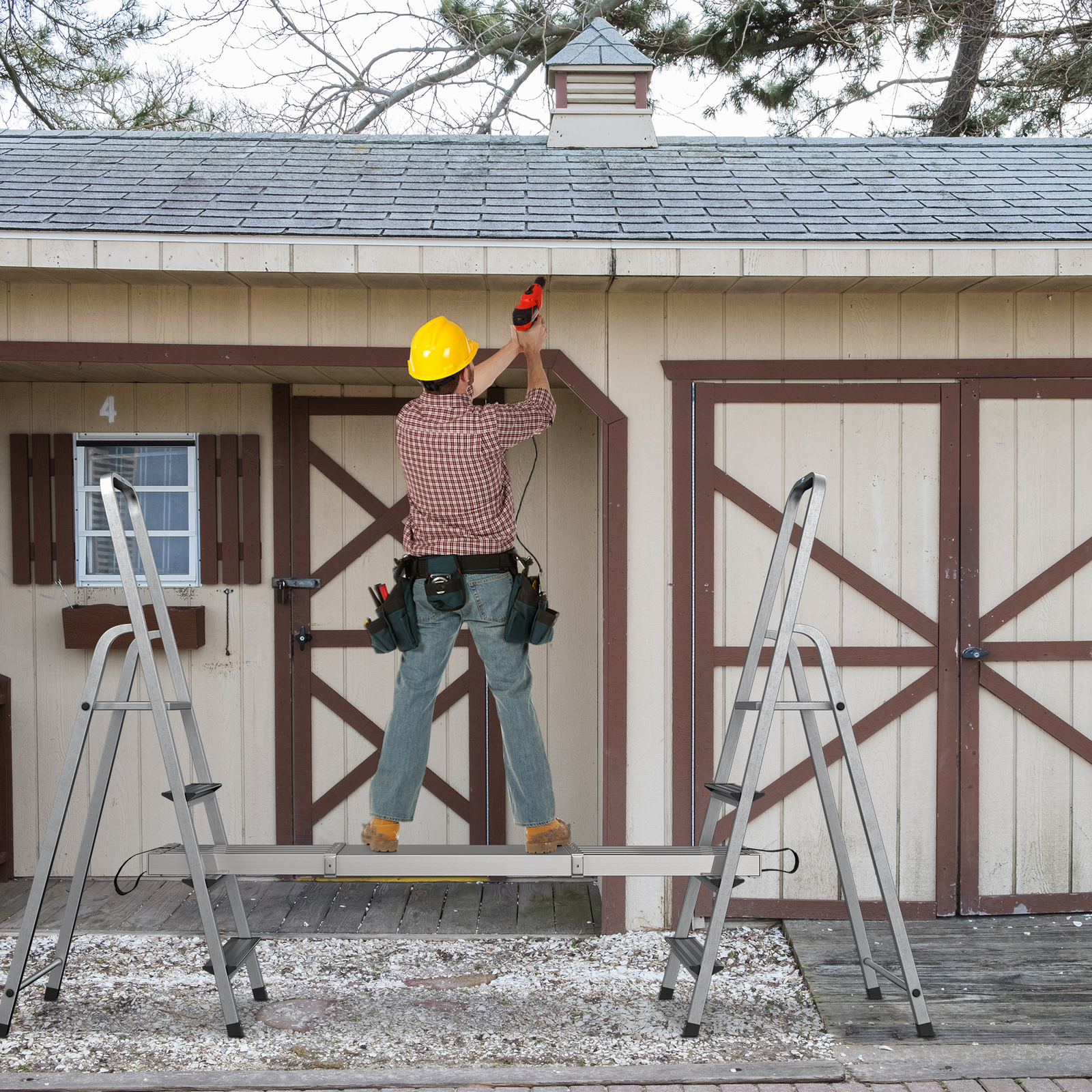 TAUS Aluminum Work Plank Telescoping Plank 15ft w/ 440lb Capacity ...