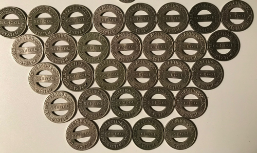30 United Traction Company School System Bus Tokens - 1966-70 - Troy NY ...