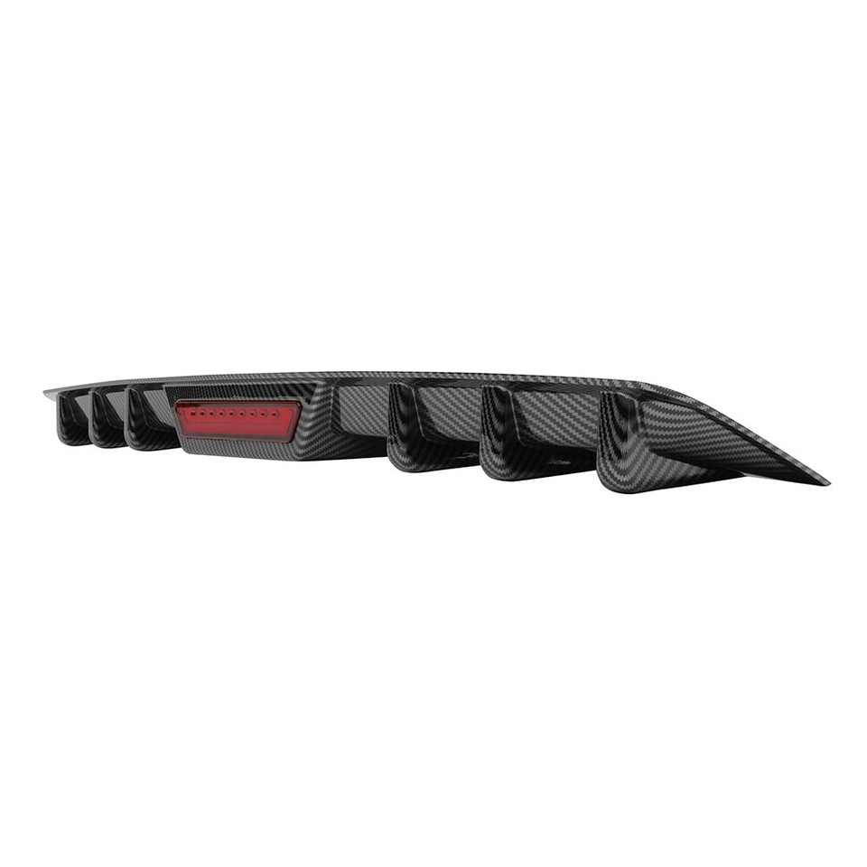 Carbon Fiber Lower Rear Bumper Diffuser Lip Spoiler Canard For Ford ...