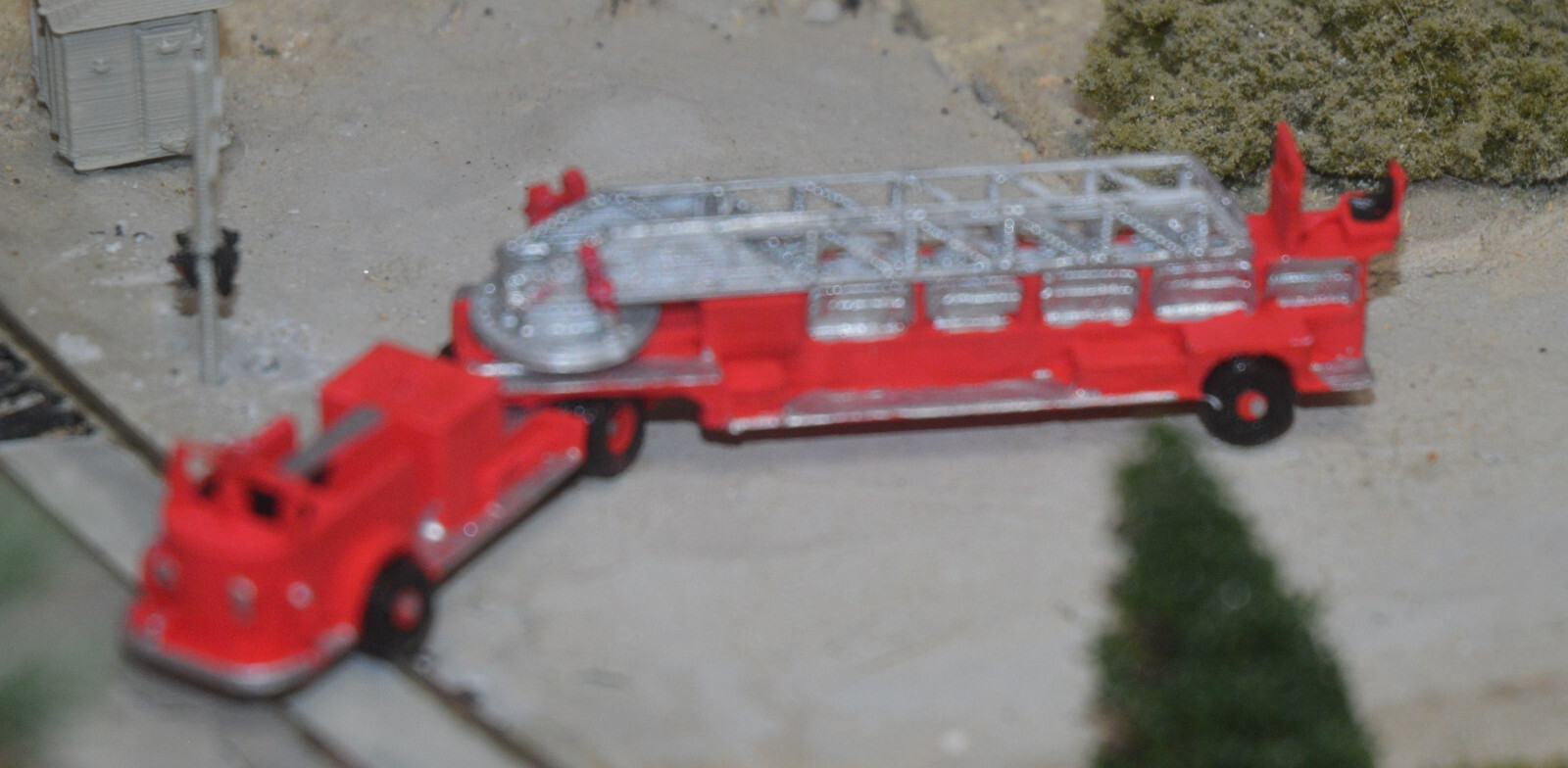 N Scale Fire Truck Engine American Lafrance 700 Tiller Ladder 3d ...
