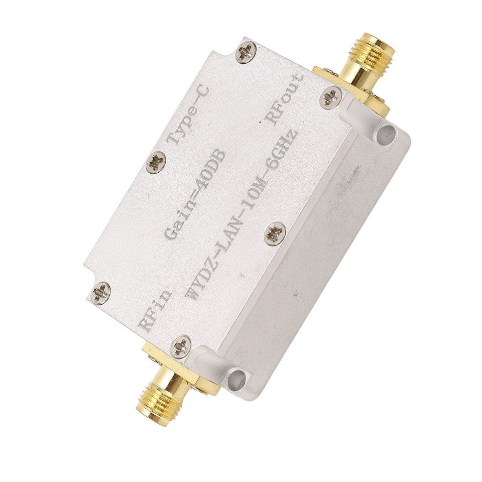 Amplifier 40DB Gain 10M To 6GHz Transmission LNA RF Power Preamplifier ...