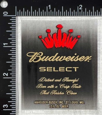 Budweiser Select Sticker Label - MISSOURI | eBay