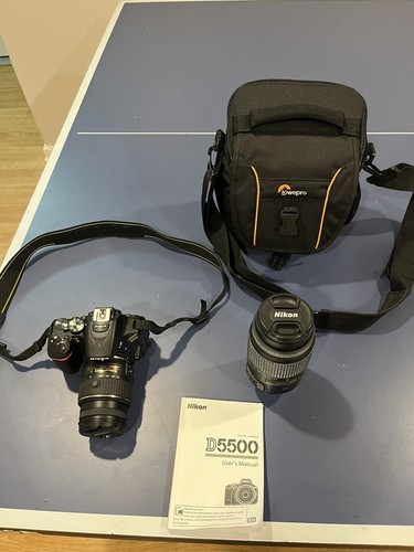 Nikon D D5500 24.2MP Digital SLR Camera - Black (Kit w/ VR II 18-55mm ...