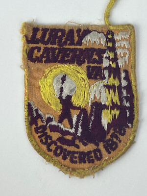 Vintage LURAY CAVERNS Discovered 1878 Virginia Cave Patch Nice! 1 Day ...