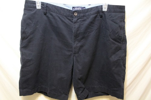 Men's Chaps Golf Shorts Sz 40 Flat Front Blue Casual 100% Cotton 8.5 ...