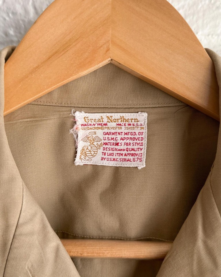 Vintage 1960s USMC Staff Sergeant Charlie Shirt Short Sleeve Uniform ...
