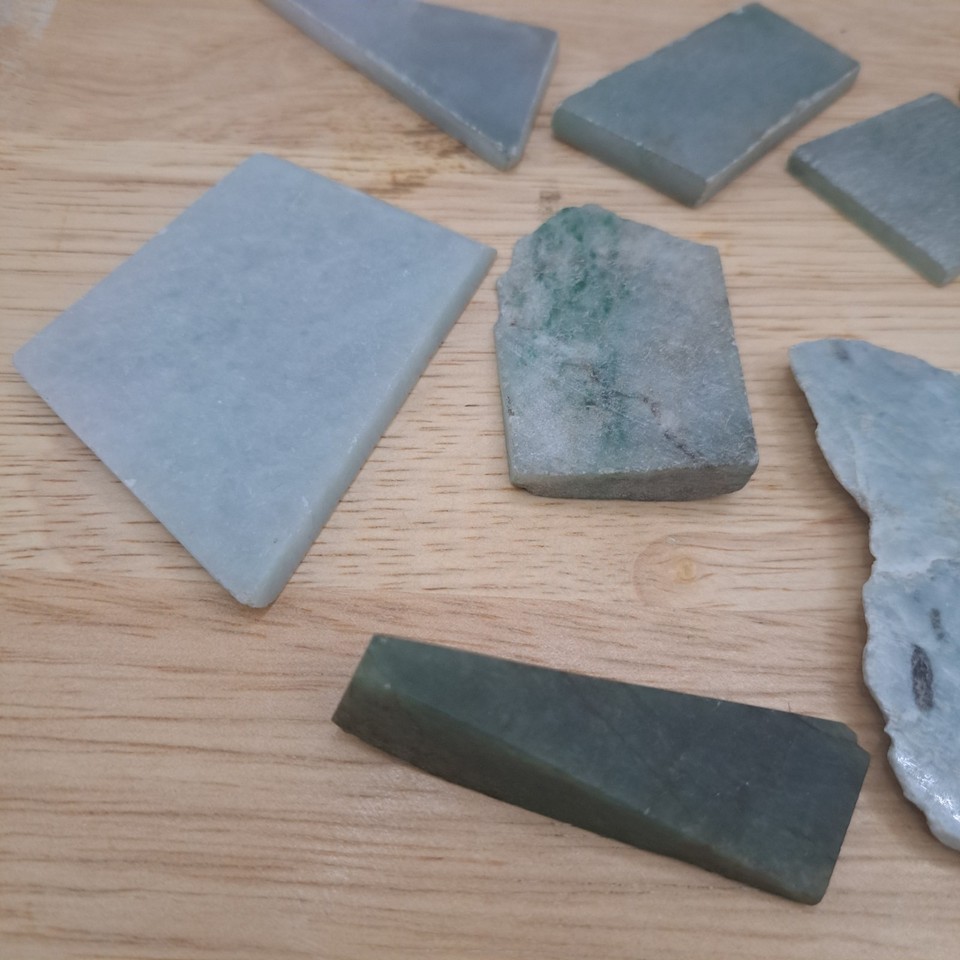 Burmese Jade Rough Surface Jadeite Natural Carving Material 218 grams ...