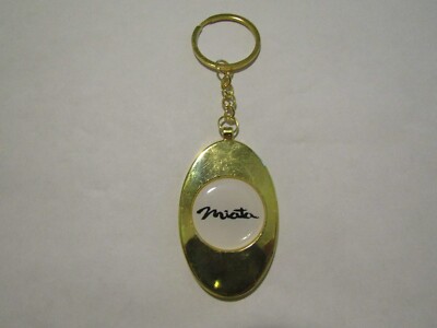 1990's 2000's MAZDA MIATA VINTAGE KEYCHAIN KEYRING GOLD METAL | eBay