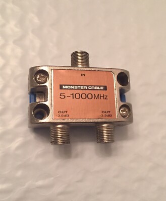 Monster Cable 1GHz Coax Splitter | eBay