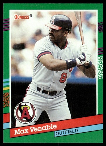1991 Donruss Max Venable California Angels #510 | eBay