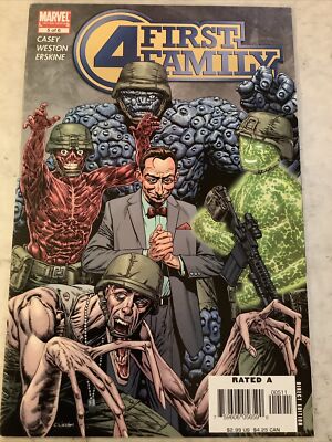 Fantastic Four Comic 5 First Family Cover A 2006 Joe Casey Marvel NM ...