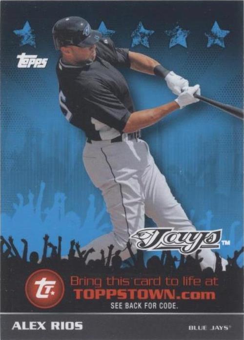 2009 Topps - Toppstown Redemption Code Cards Alex Rios #TTT45 for sale ...