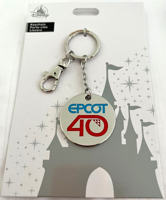 2022 Disney Parks EPCOT 40th Anniversary Keychain Bag Charm New on Card ...