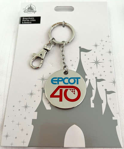 2022 Disney Parks EPCOT 40th Anniversary Keychain Bag Charm New on Card ...