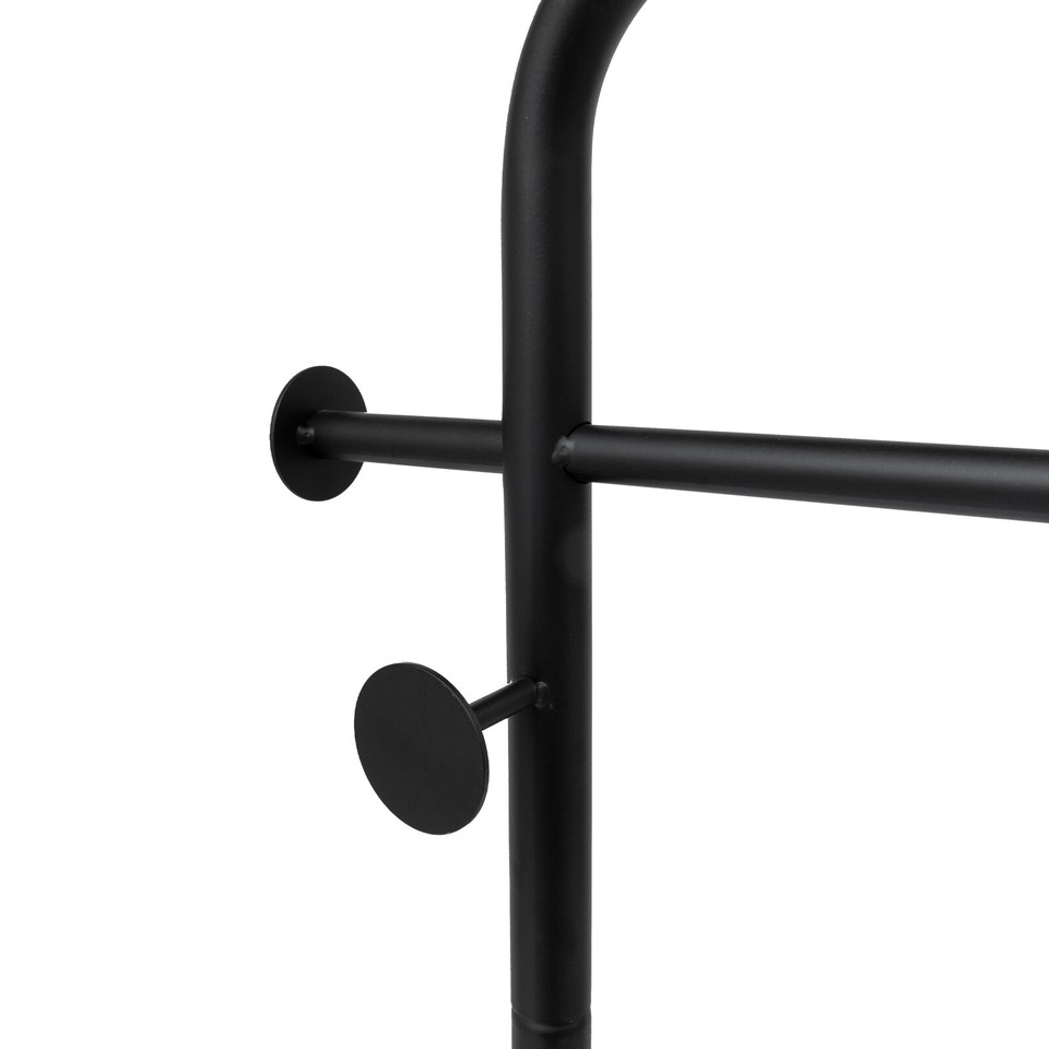 Heavy Duty Clothing Garment Rack Rolling Clothes Organizer DIY Portable ...