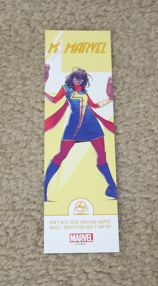 SDCC MARVEL BACK TO BACK SPIDEY & MS. MARVEL BOOKMARK | eBay