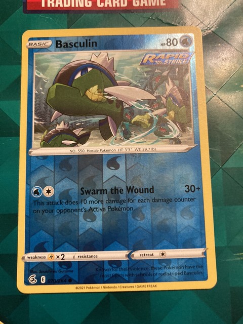 Pokémon TCG Basculin Fusion Strike 070/264 Reverse Holo Common for sale ...