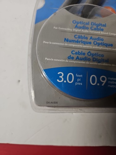 Dynex optical digital audio cable 3 feet DX-AV200 | eBay