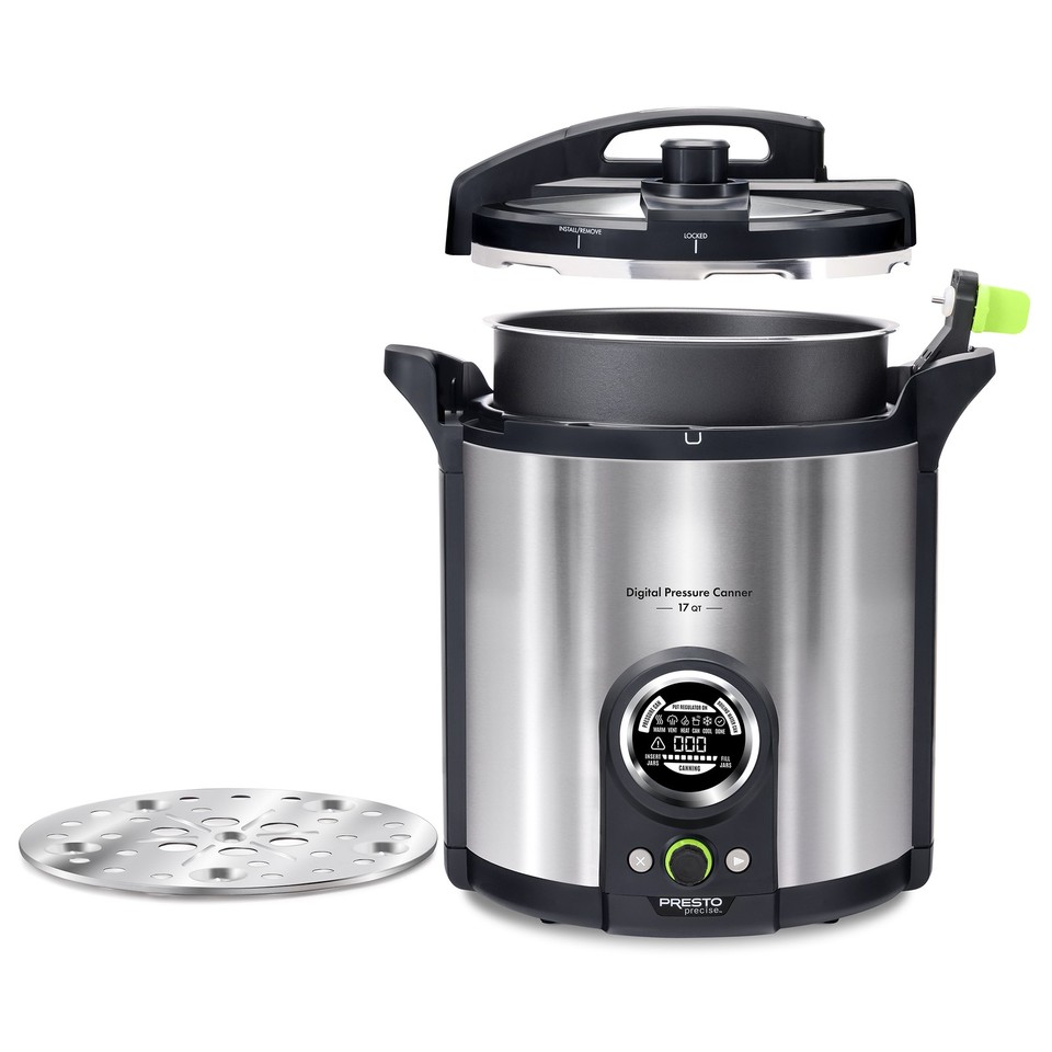 Presto Precise 02152 17 Qt Electric Pressure Canner, Stainless Steel, Silver | eBay