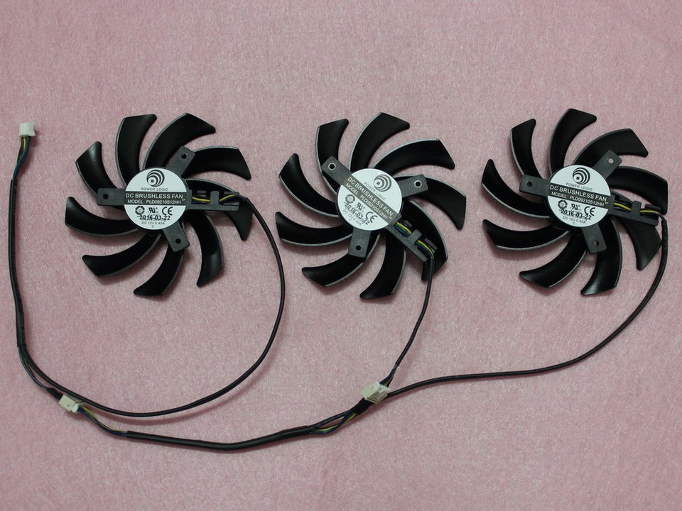 85mm Sapphire AMD Tri-X R9 290 290X 390 390X Graphics Card Fan ...
