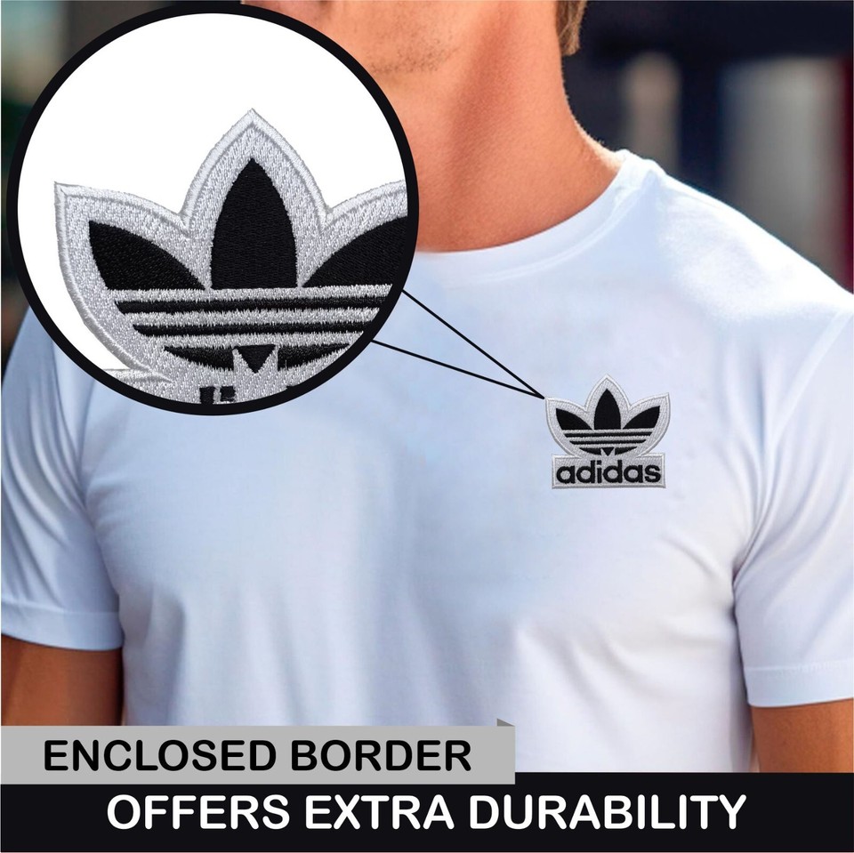 Adidas Sport's Wear Brand Logo Iron On Patch - Sew Patch - Embroidered ...