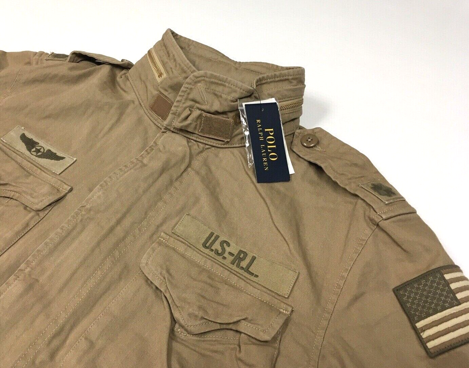 Polo Ralph Lauren M65 Military Army Paratrooper America Flag Desert ...