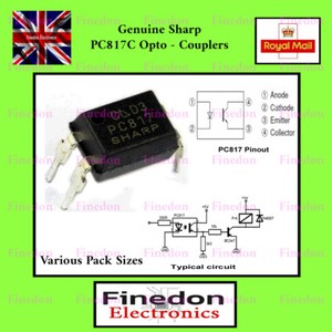 1x, 5x,10x SHARP EL817 PC817 EL817C Transistor Output Optocoupler IC UK ...